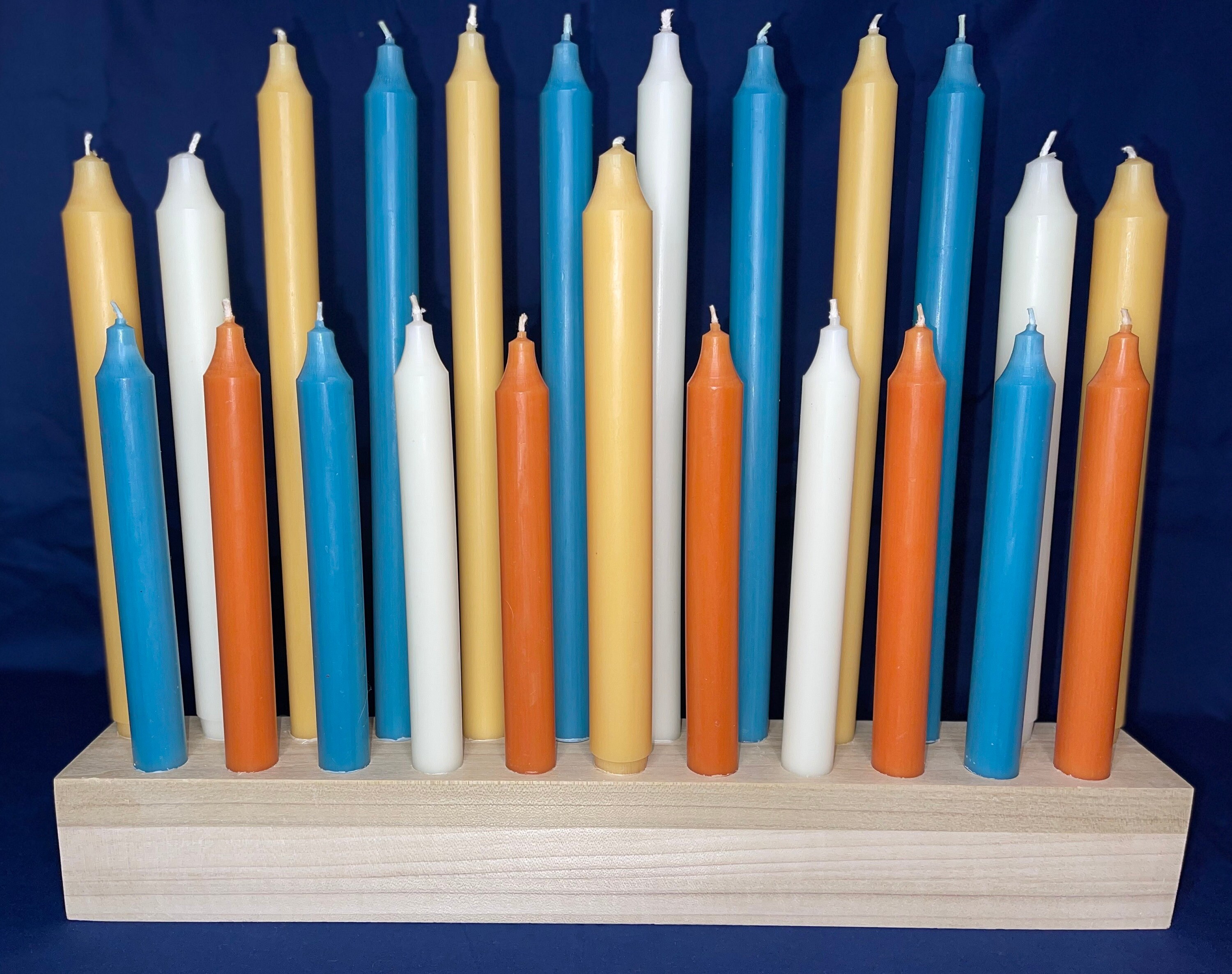 Red Taper Candles, Candlesticks in Multi Colors - 12'' Dripless, Self ...