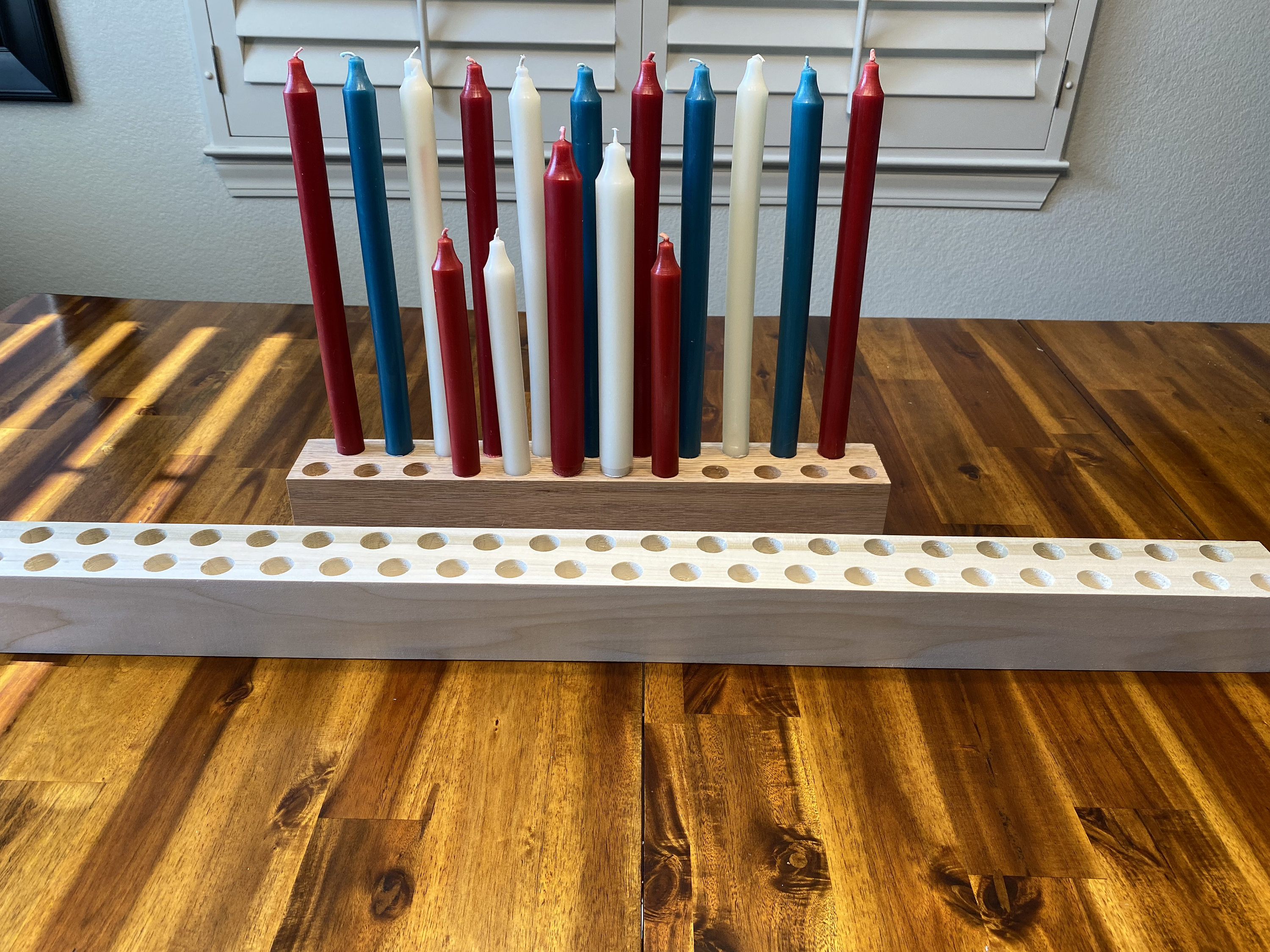 Red Taper Candles, Candlesticks in Multi Colors - 12'' Dripless, Self ...