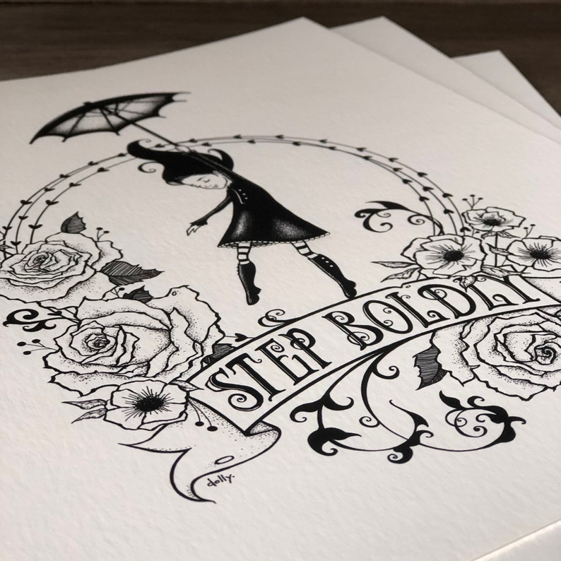 Step Boldly Giclee Print - Etsy