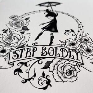 Step Boldly Giclee Print - Etsy