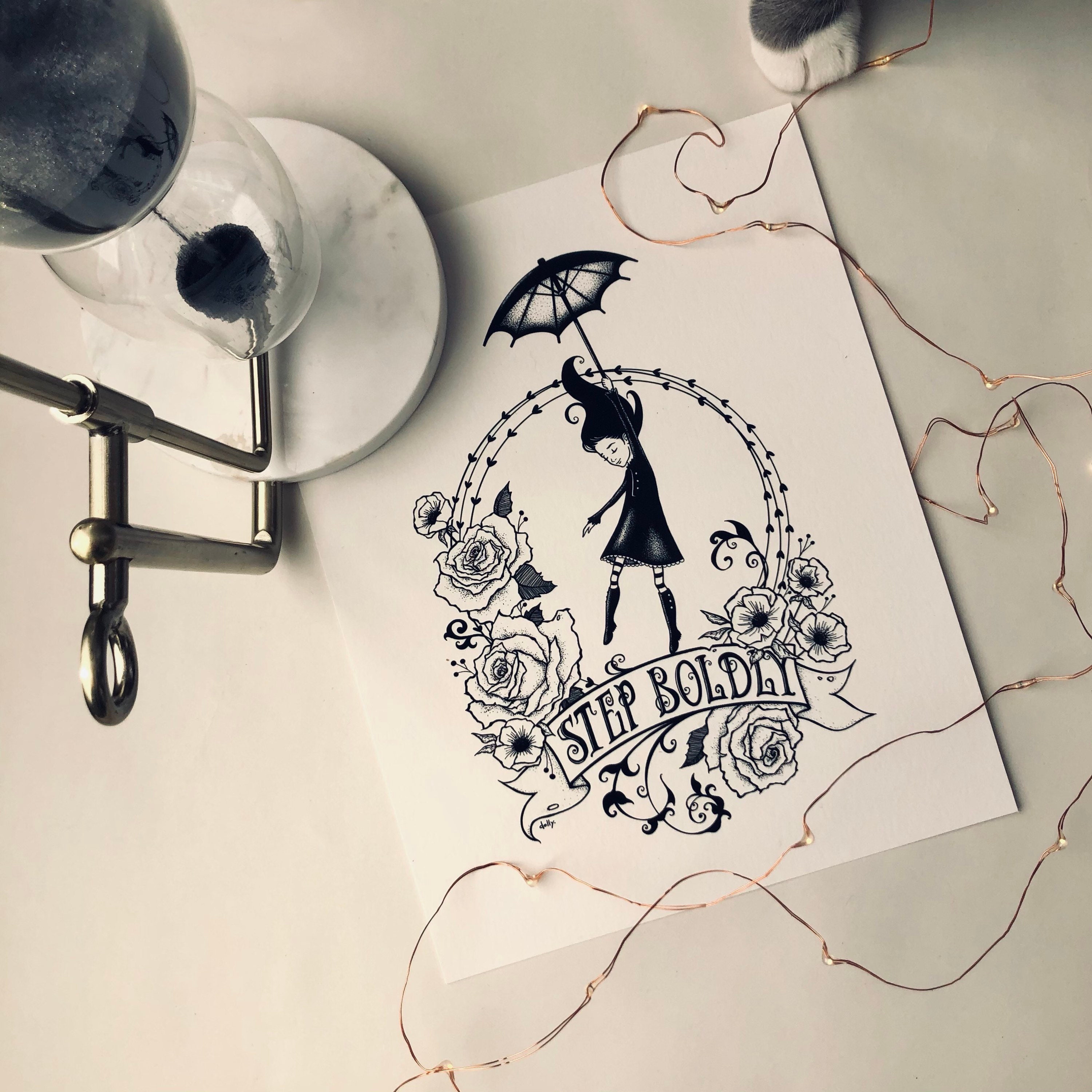 Step Boldly Giclee Print - Etsy Australia