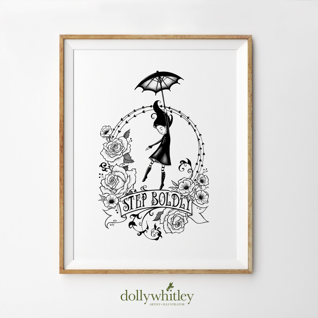 Step Boldly Giclee Print - Etsy