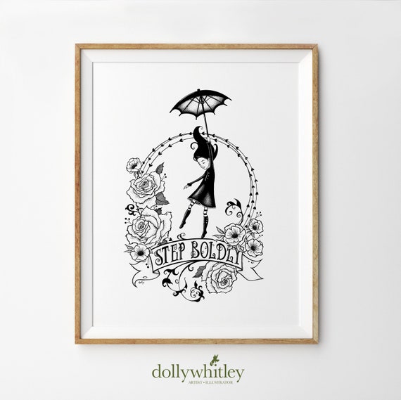 Step Boldly Giclee Print | Etsy Australia