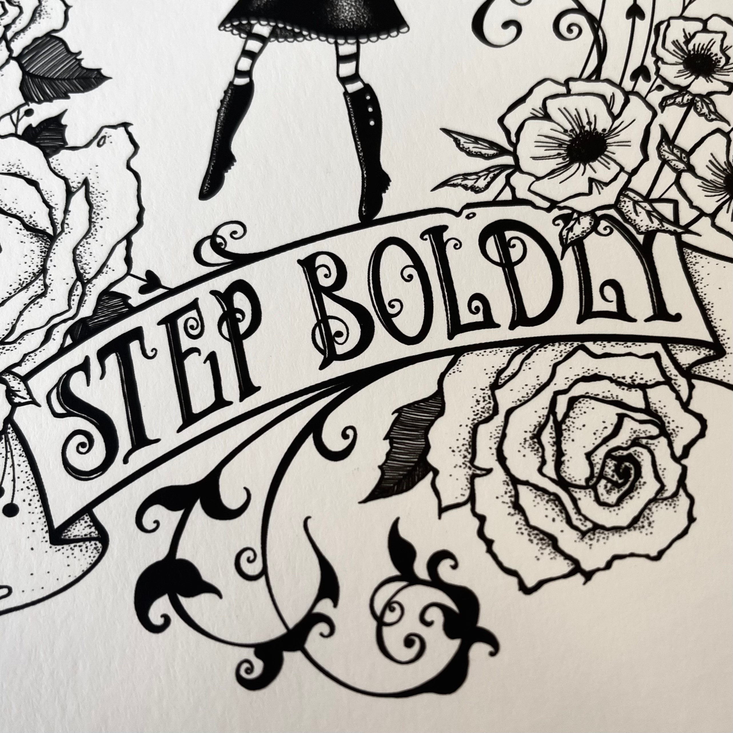 Step Boldly Giclee Print - Etsy Australia