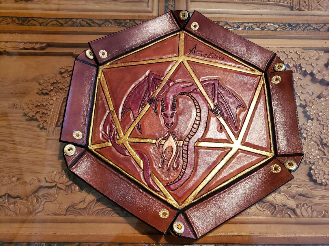 D20 Dice Tray Pattern - Etsy