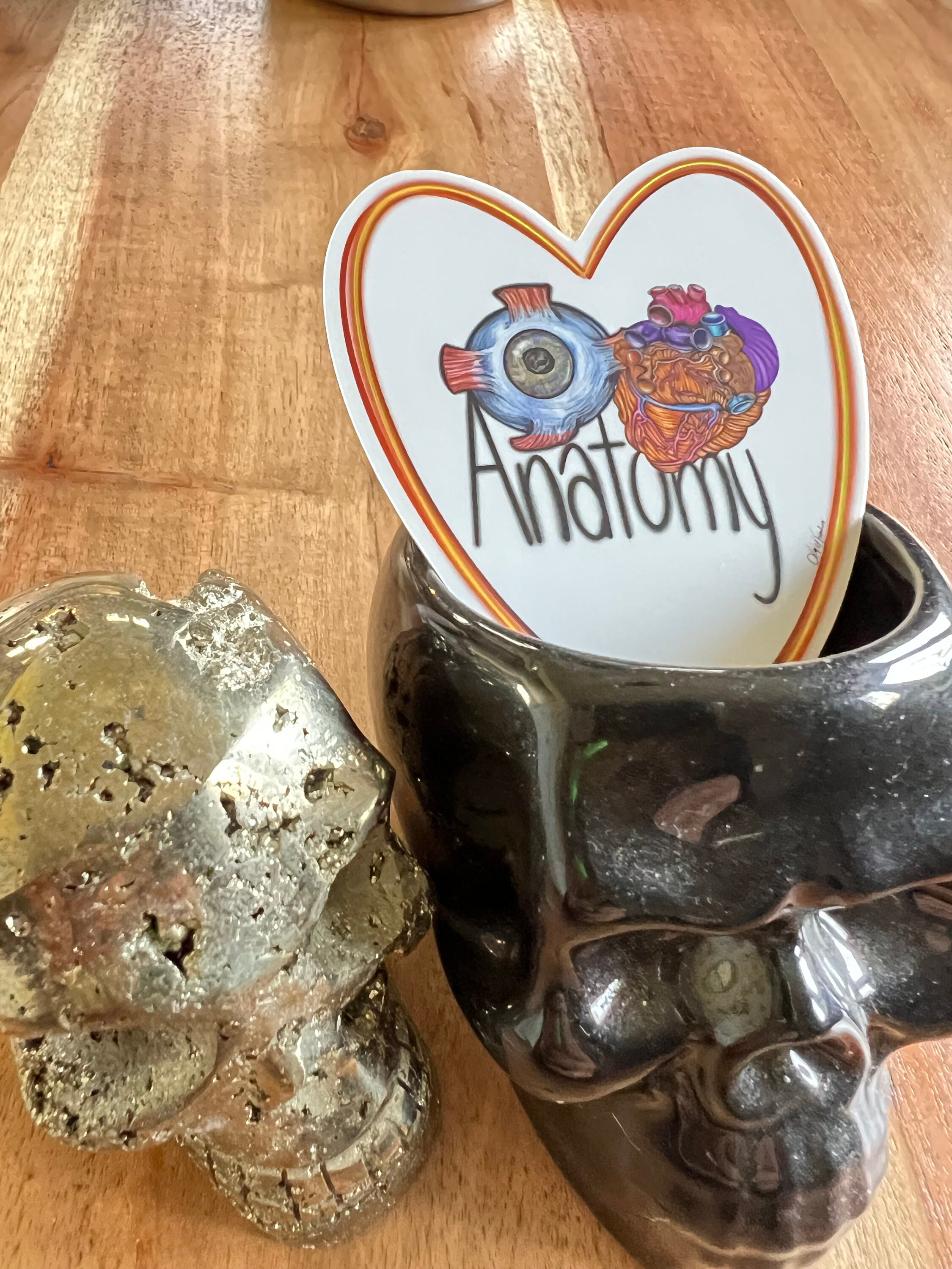 Anatomy Sticker, Holographic eye Heart Anatomy I Love Anatomy Handdrawn ...