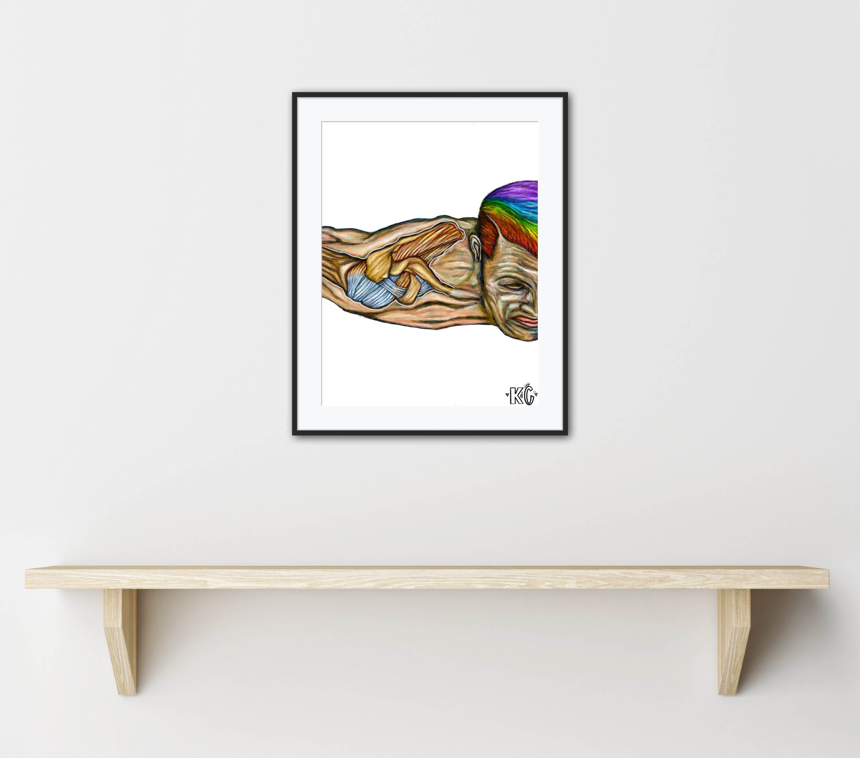 Top View of Rotator Cuff, Shoulder Joint V. 2.0 vibrant Digital Hand ...