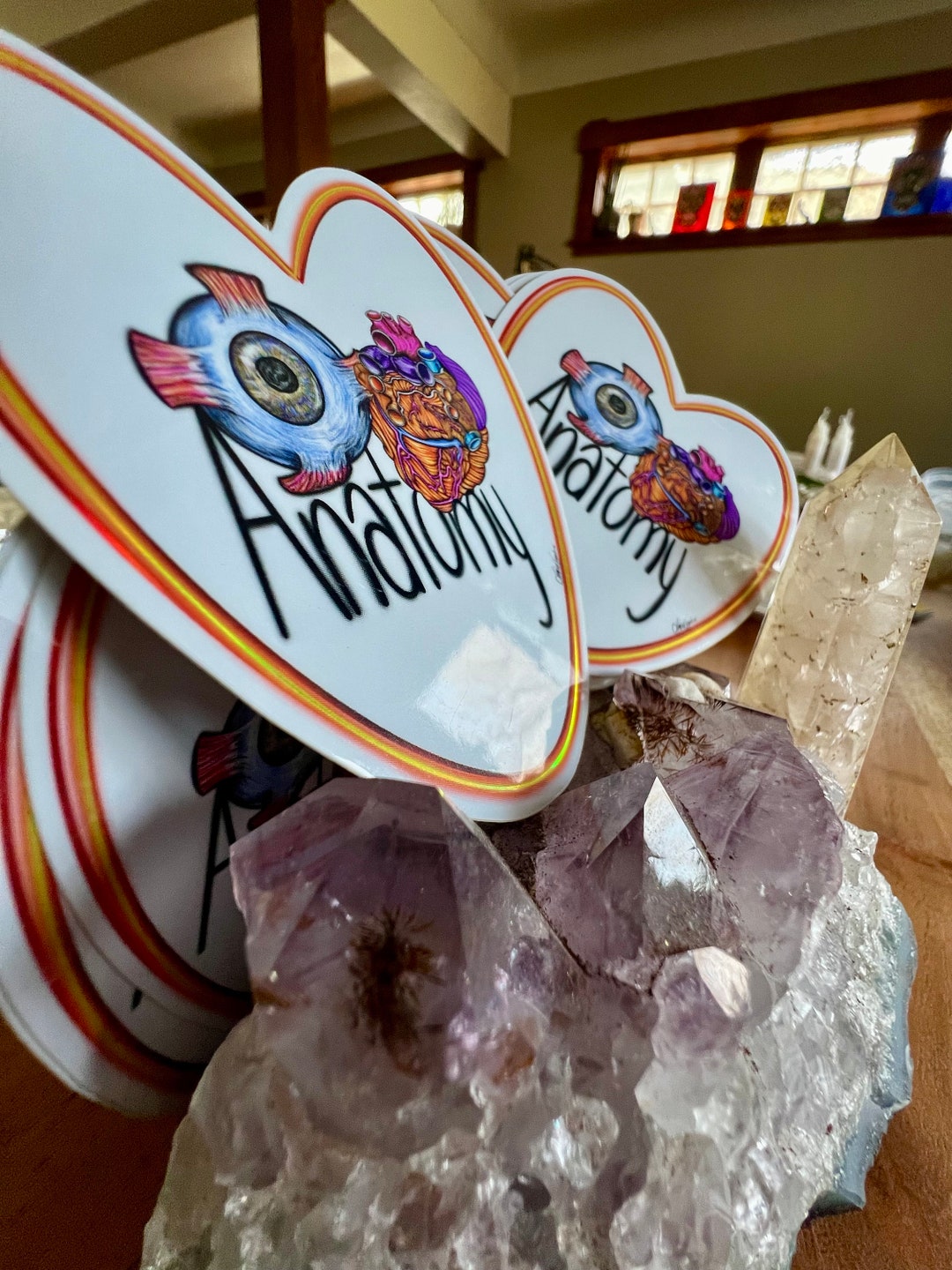 Anatomy Sticker, Holographic - “eye Heart Anatomy” I Love Anatomy ...