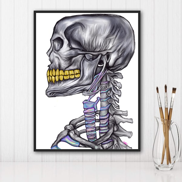 Head and Neck Anatomy Art - Etsy