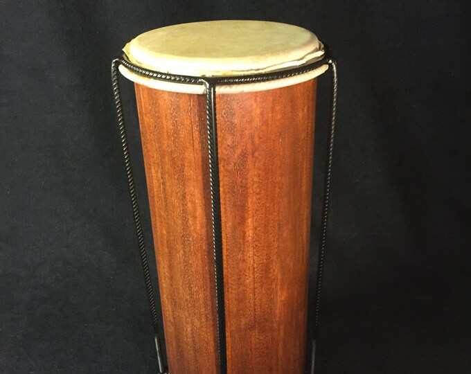 Mahogany 'akete' Nyabinghi Drum 'repeater', Handmade From Reclaimed ...