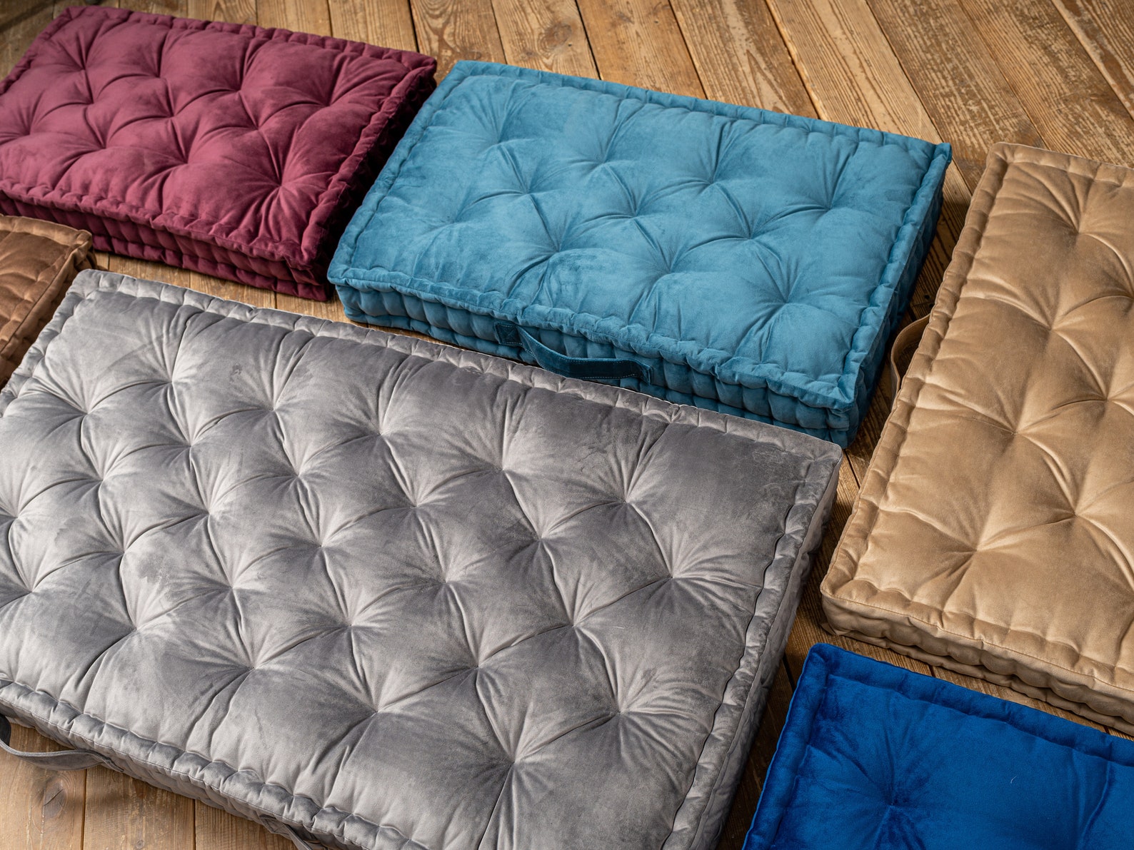 Tufted French Cushion, Bench Cushion, Custom Pillow, Floor Cushion ...