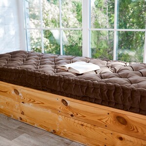 Bench Cushion Seating, Velvet Tufted Custom Pillow, Floor Cushion ...