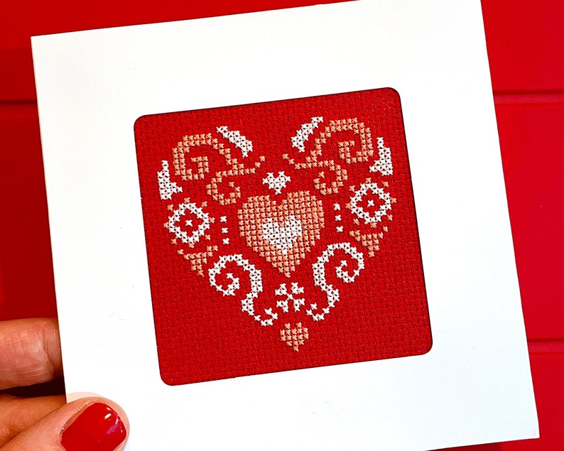 Heart Cross Stitch Patterns, Love Cross Stitch, Red Heart Patterns PDF ...
