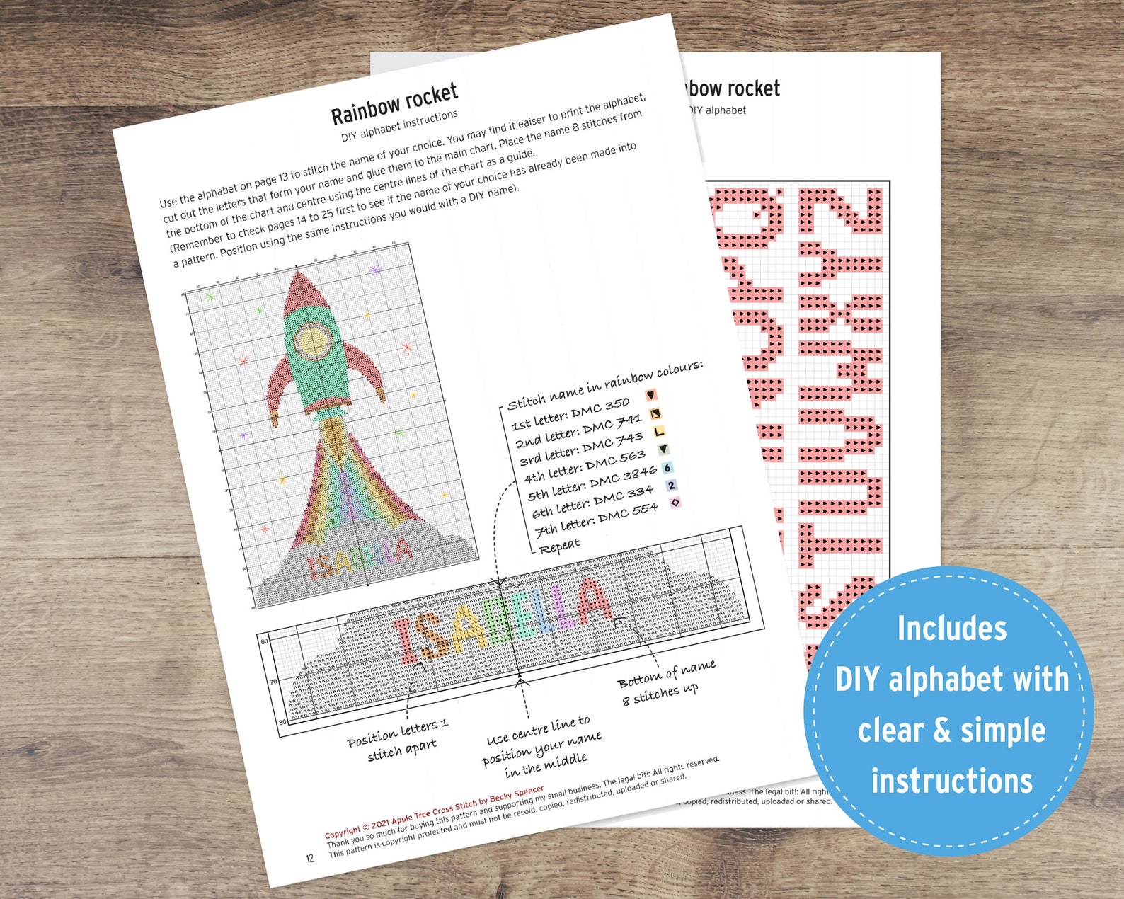 Rocket Cross Stitch Pattern, Space Cross Stitch Pattern, Outer Space ...