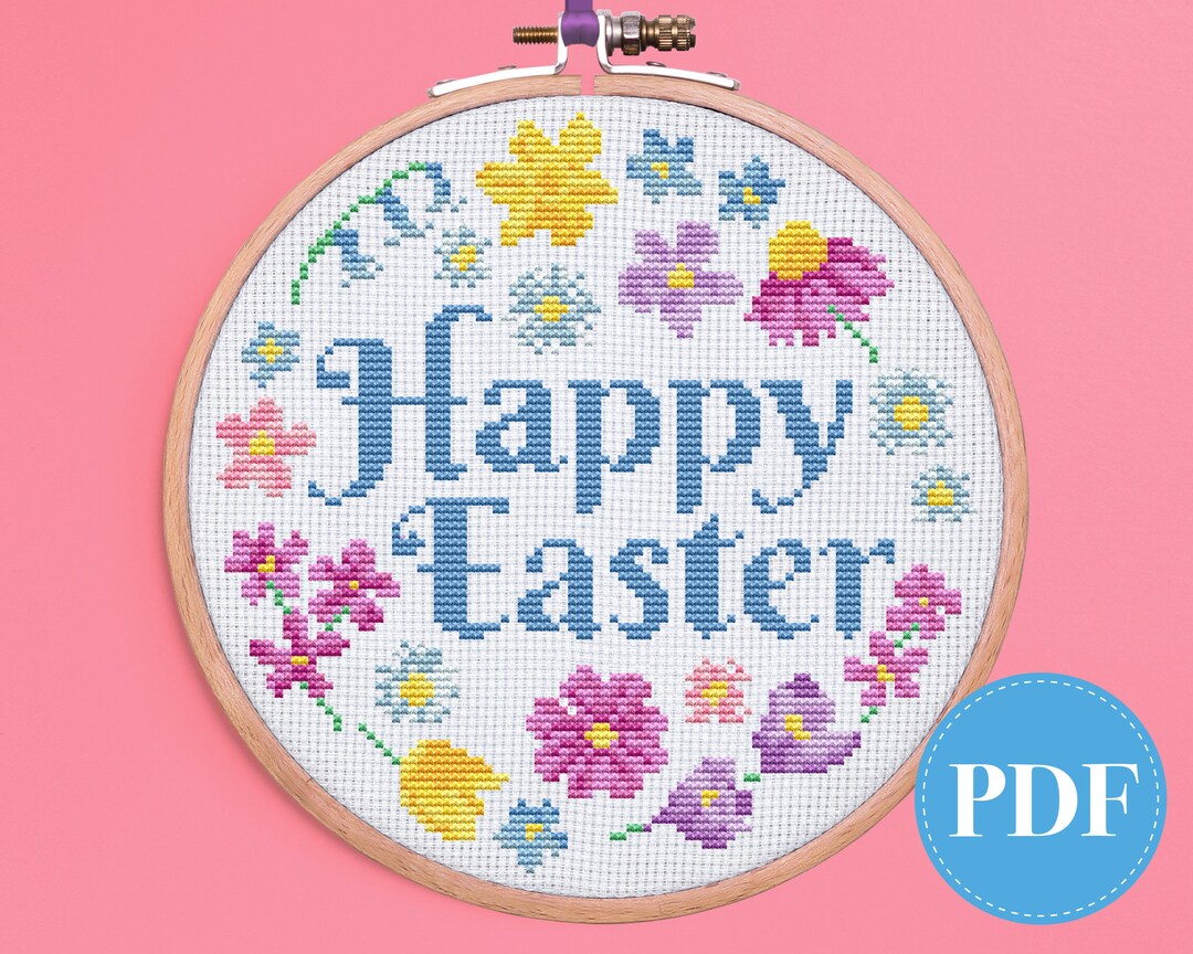 Cross Stitch Pattern | Cross Stitch Easter - Instant Download PDF - Etsy