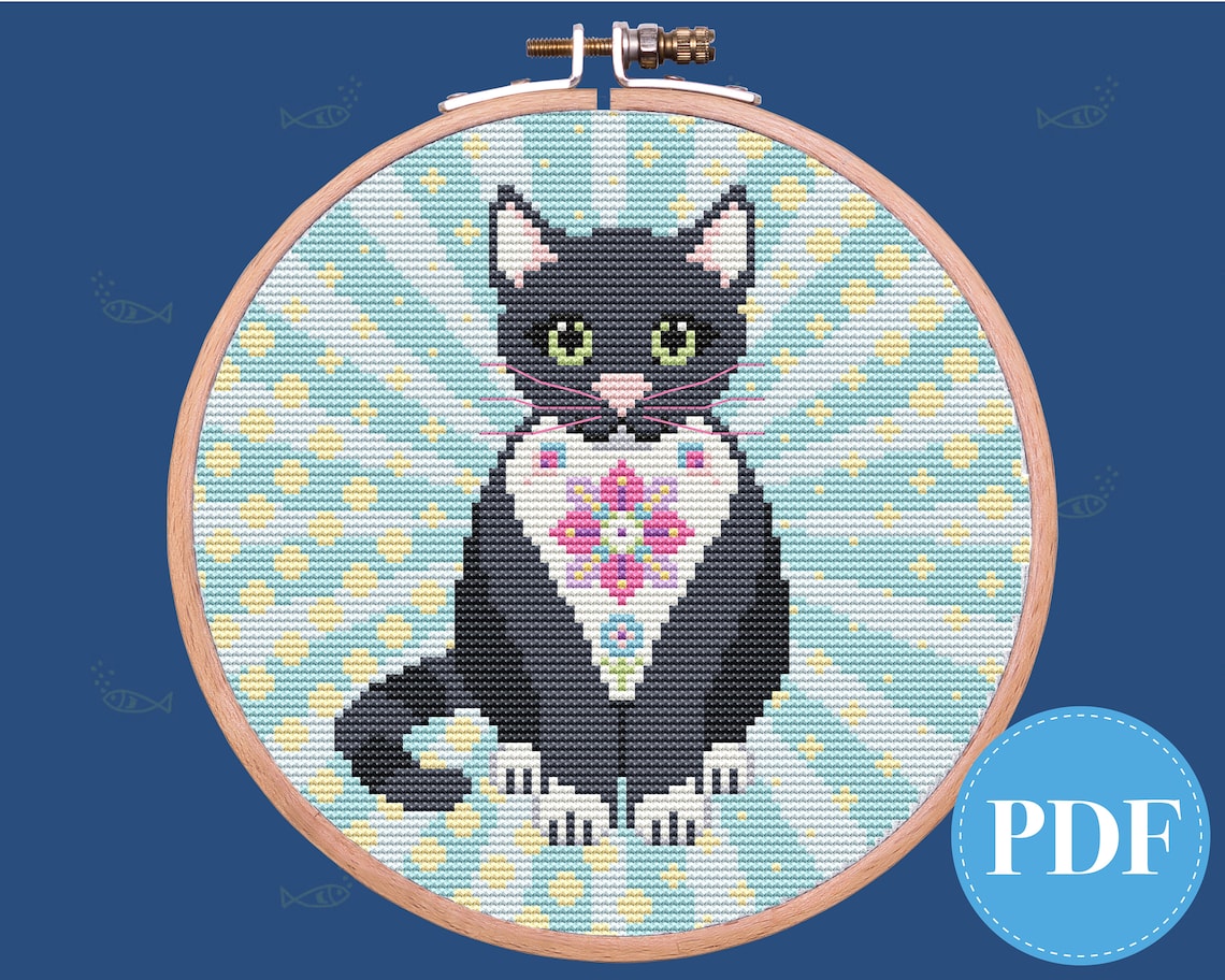 Cat Cross Stitch Pattern PDF Instant Download - Etsy