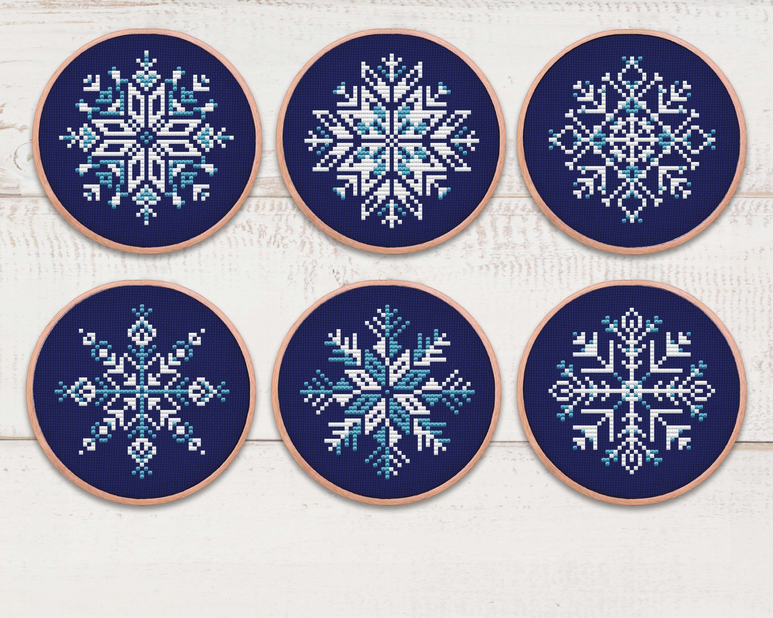 Snowflake Cross Stitch Patterns PDF Instant Download - Etsy