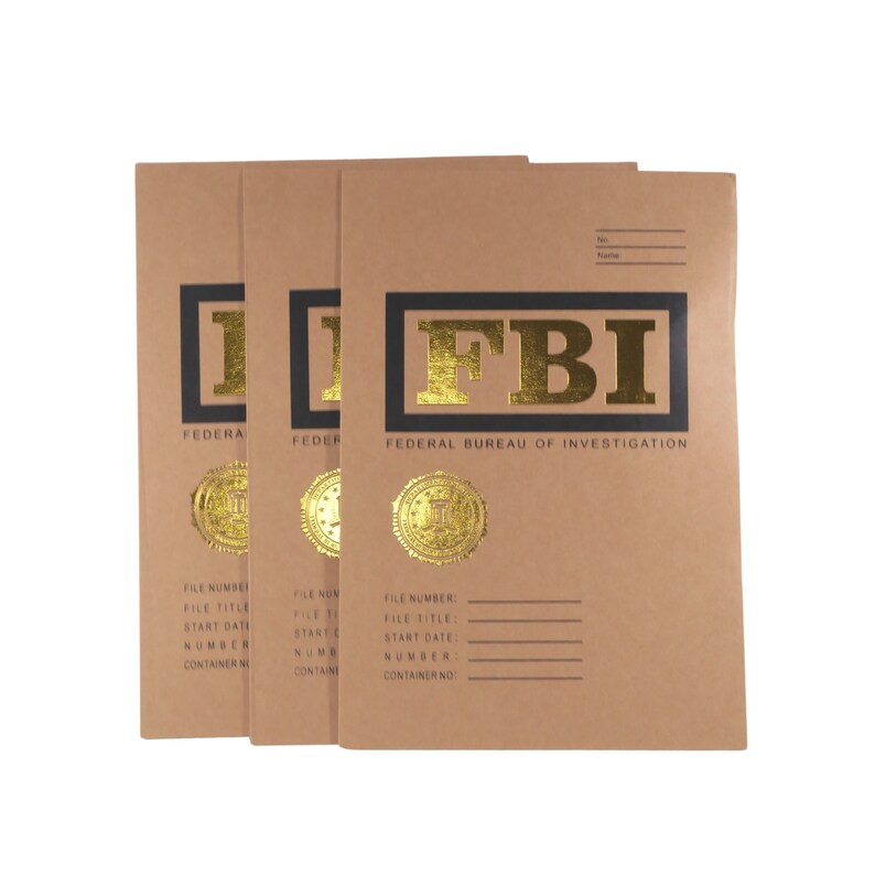 FBI Prop Folder for Video & Photo Replica Federal Document - Etsy