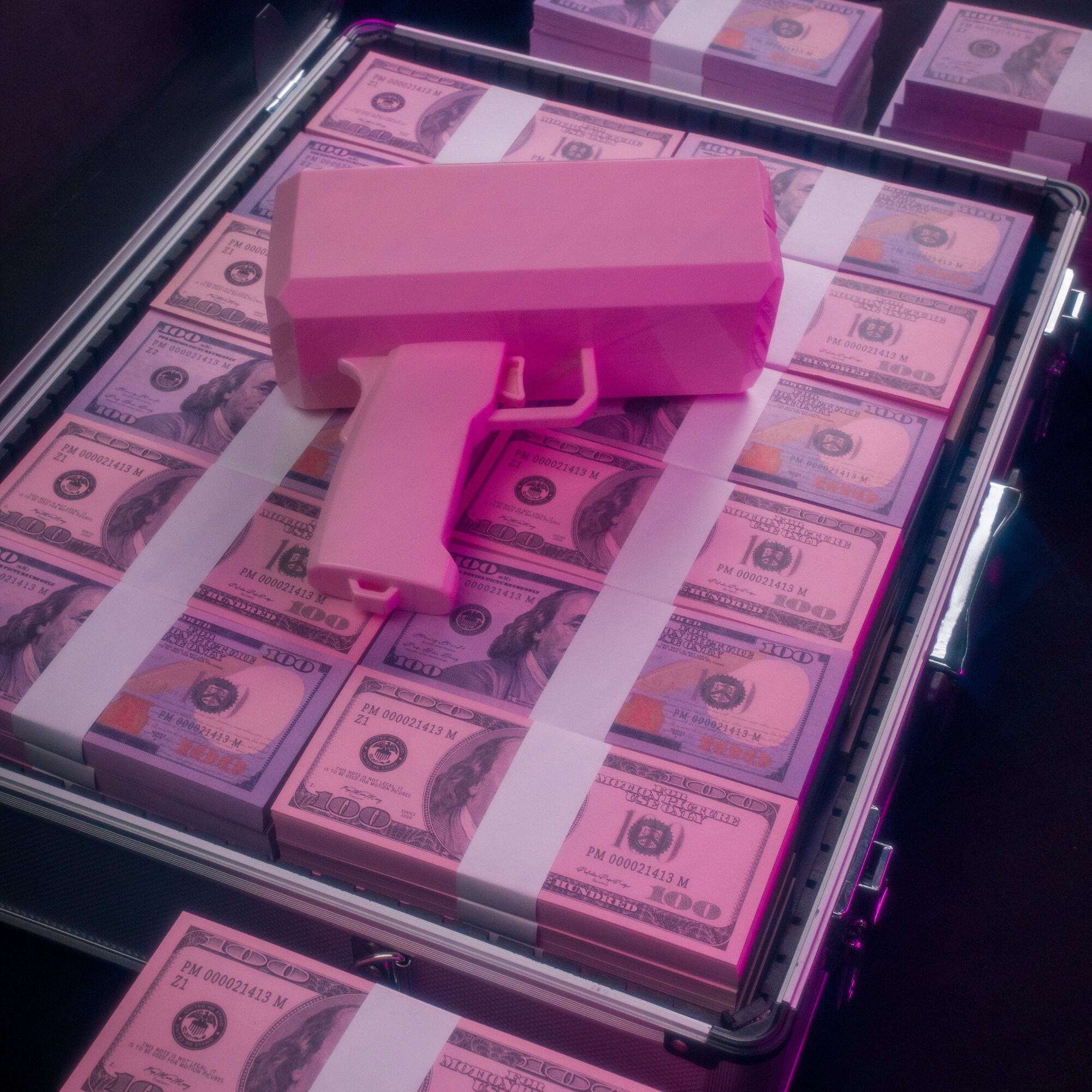 Pink Money Bills Money Gun Bundle Pink New Series 100 Dollar Novelty Pink Money Bills Money Gun Bundle Pink New Series 100 Dollar Novelty