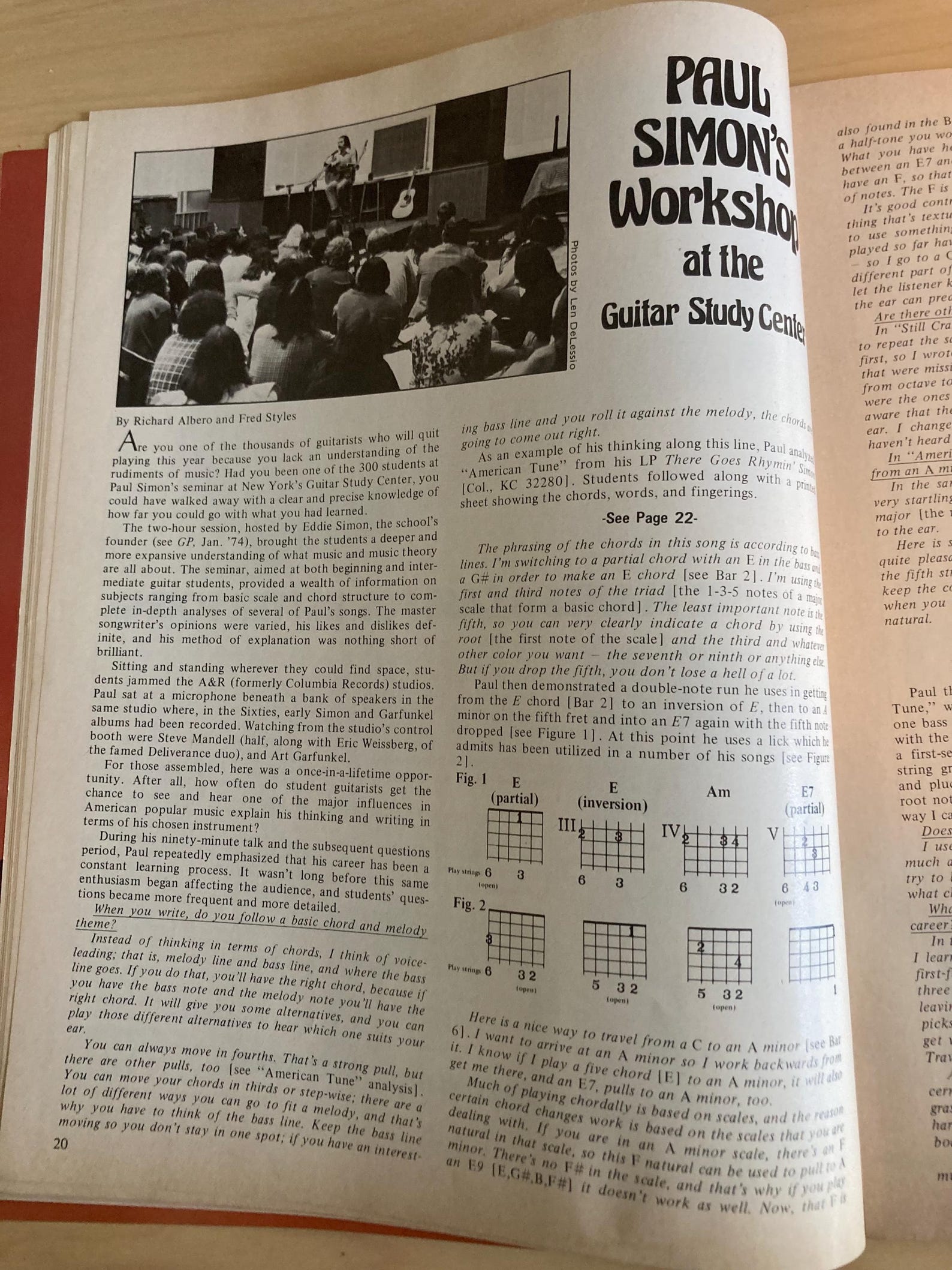 Vintage - Guitar Player - April 1975 - Paul Simon - Gibson Ripper Bass ...