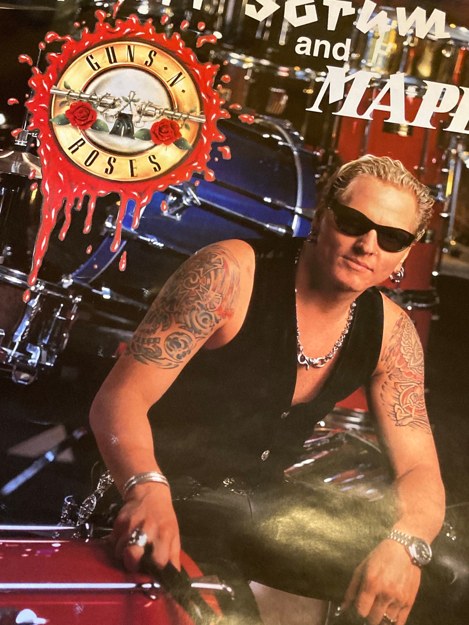 Vintage 1990's Guns N Roses Mapex Drums Matt Sorum | Etsy