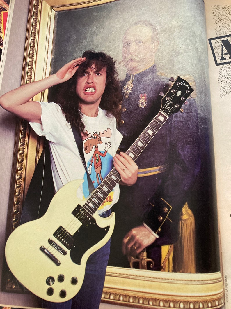 Vintage - Guitar World - 1986 - Keith Richards - Randy Rhoads - Angus ...