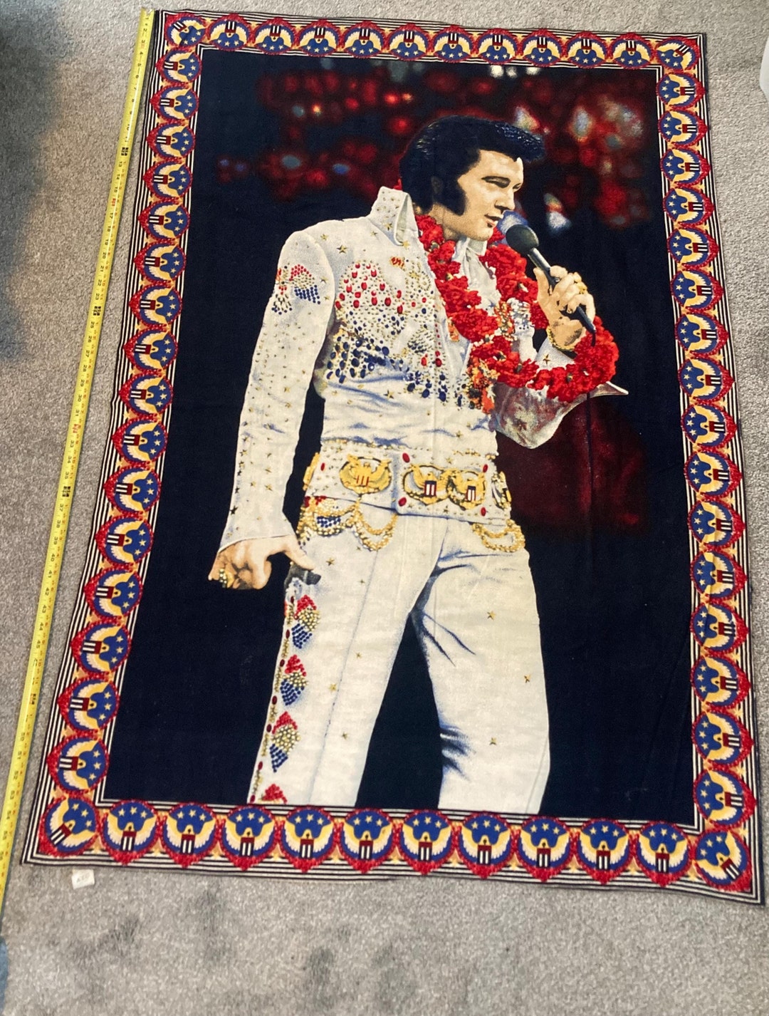 Vintage - Elvis Presley - Tapestry Flag - 1970's - the King - Etsy