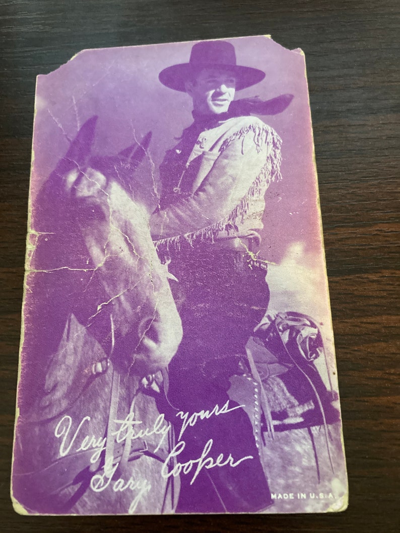 Art & Collectibles x2 Gary Cooper Penny Edwards 1950s VINTAGE Cowboy ...