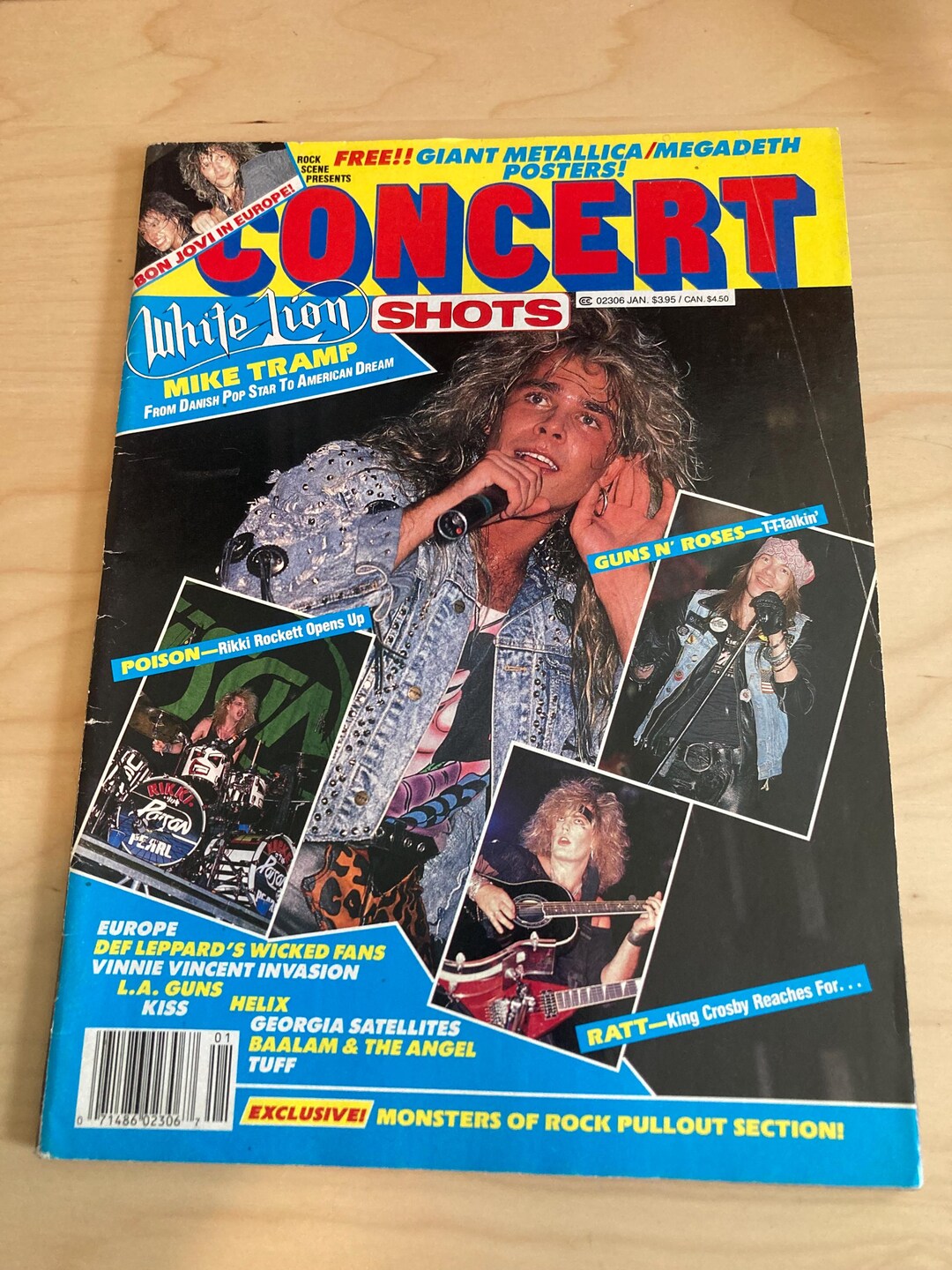 Vintage concert Shots Magazine 1988 Guns N Roses Tuff LA Guns-posters ...