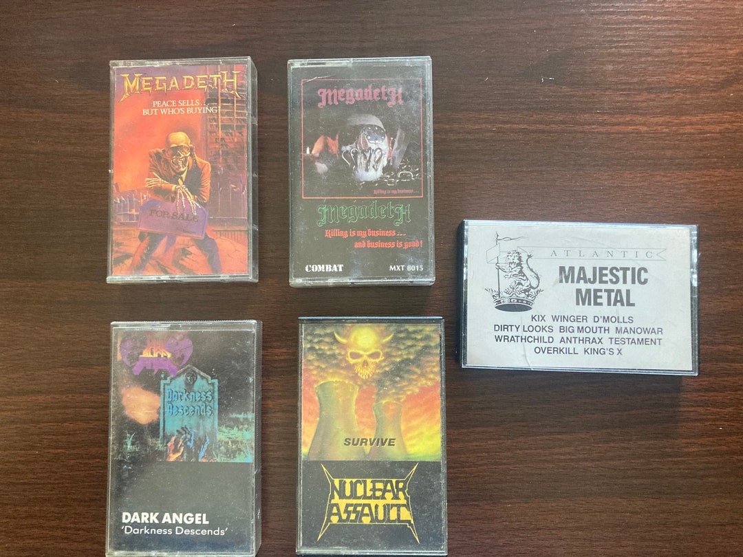 Thrash Tape Bundle Megadeth, Nuclear Assault, Black Angel, Majestic ...
