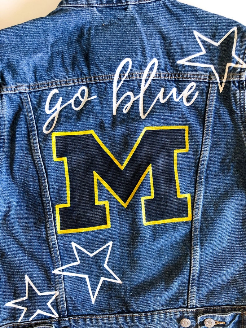 Custom University Denim Jacket Custom College Denim Jacket - Etsy