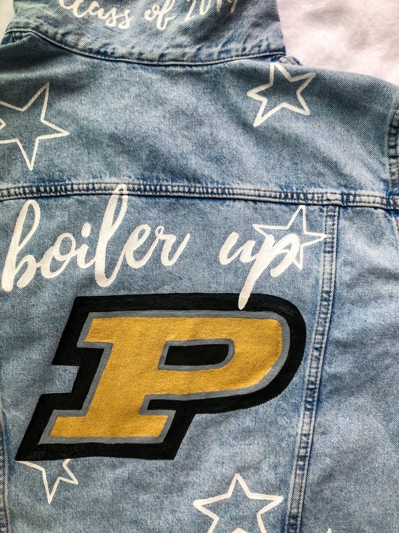 Custom University Denim Jacket Custom College Denim Jacket - Etsy