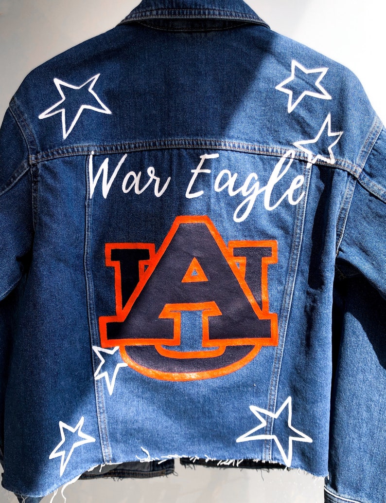 Custom University Denim Jacket Custom College Denim Jacket - Etsy