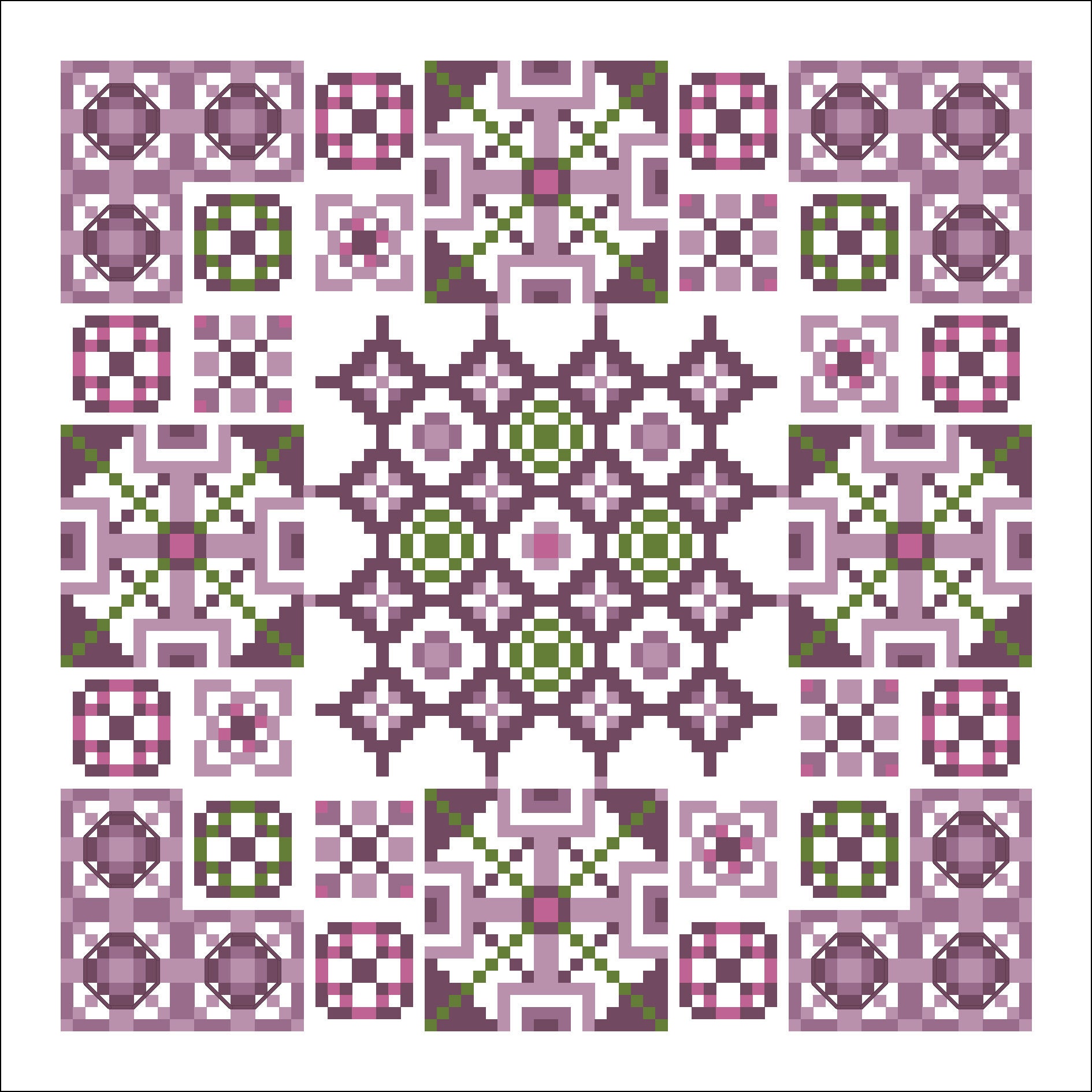 Quilt Squares Counted Cross Stitch Pattern / Chart ALL TO PIECES Modern ...