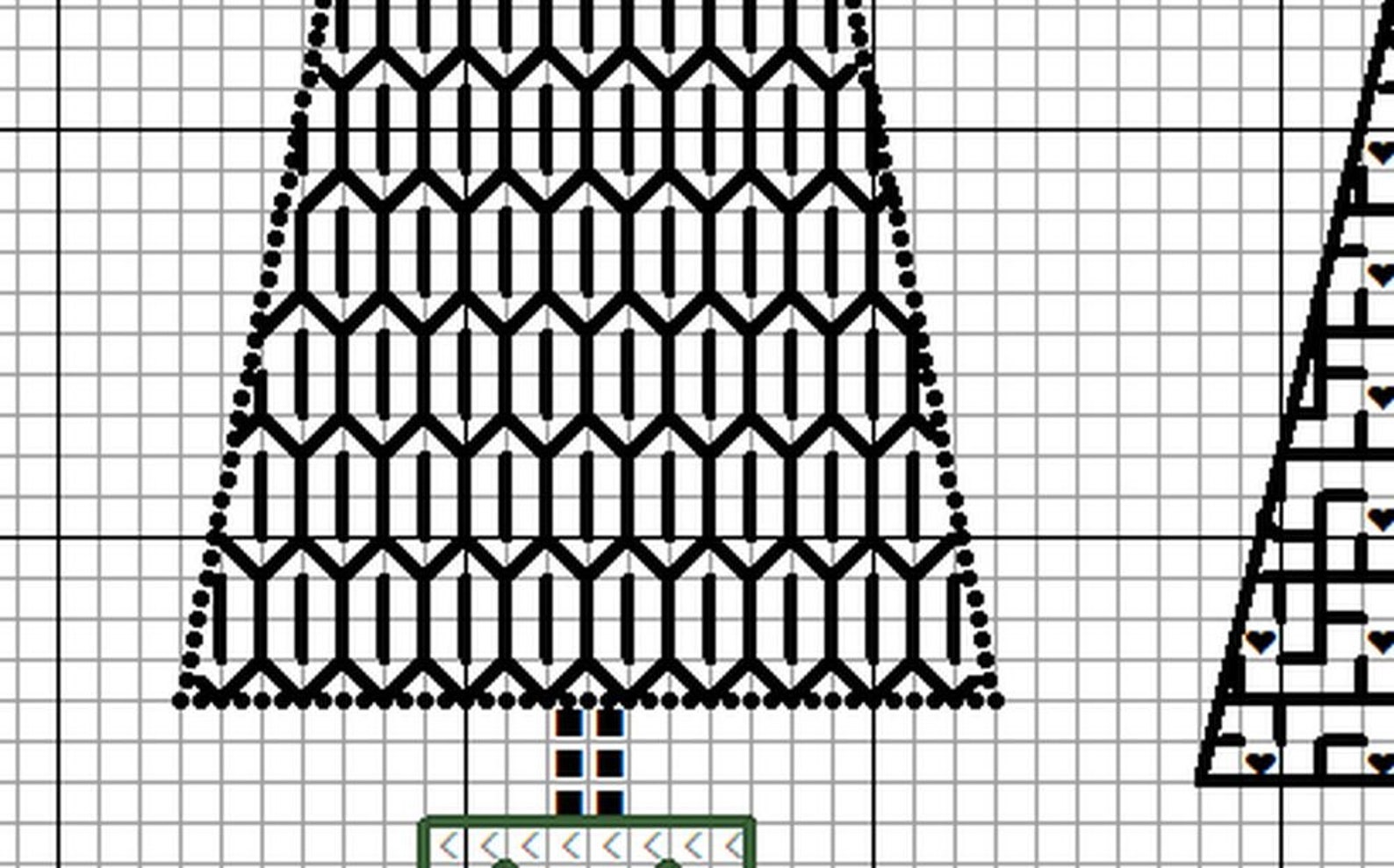 Blackwork TREES in POTS Counted Cross Stitch Pattern / Chart | Etsy