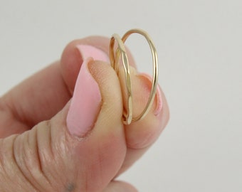 Gold simple ring | Etsy