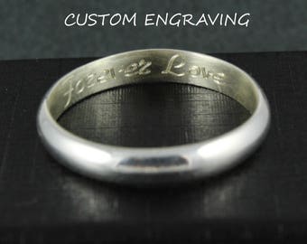 Personalise My Ring ENGRAVING ONLY Engraving Inside Ring
