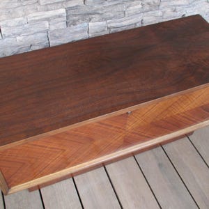 Vintage Mid Century Modern MCM Cedar Blanket Hope Chest Trunk Walnut - Etsy