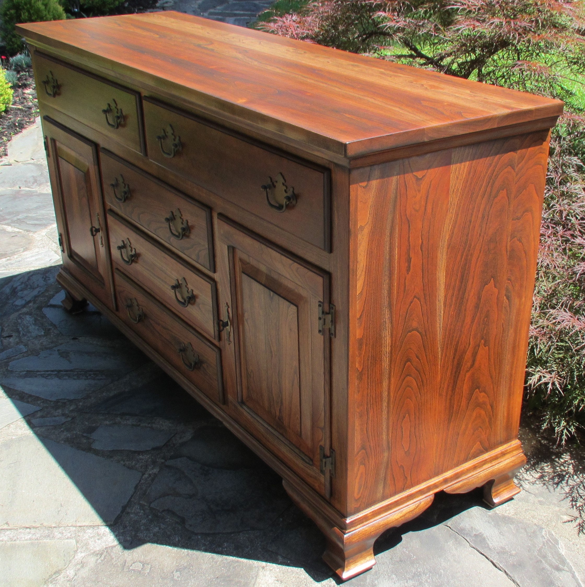 Vintage Traditional HARDEN Solid Cherry Buffet Sideboard Console Table ...