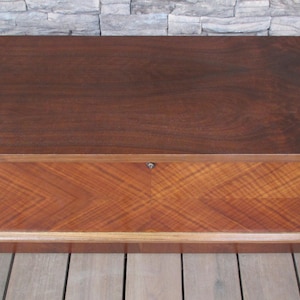 Vintage Mid Century Modern MCM Cedar Blanket Hope Chest Trunk Walnut - Etsy