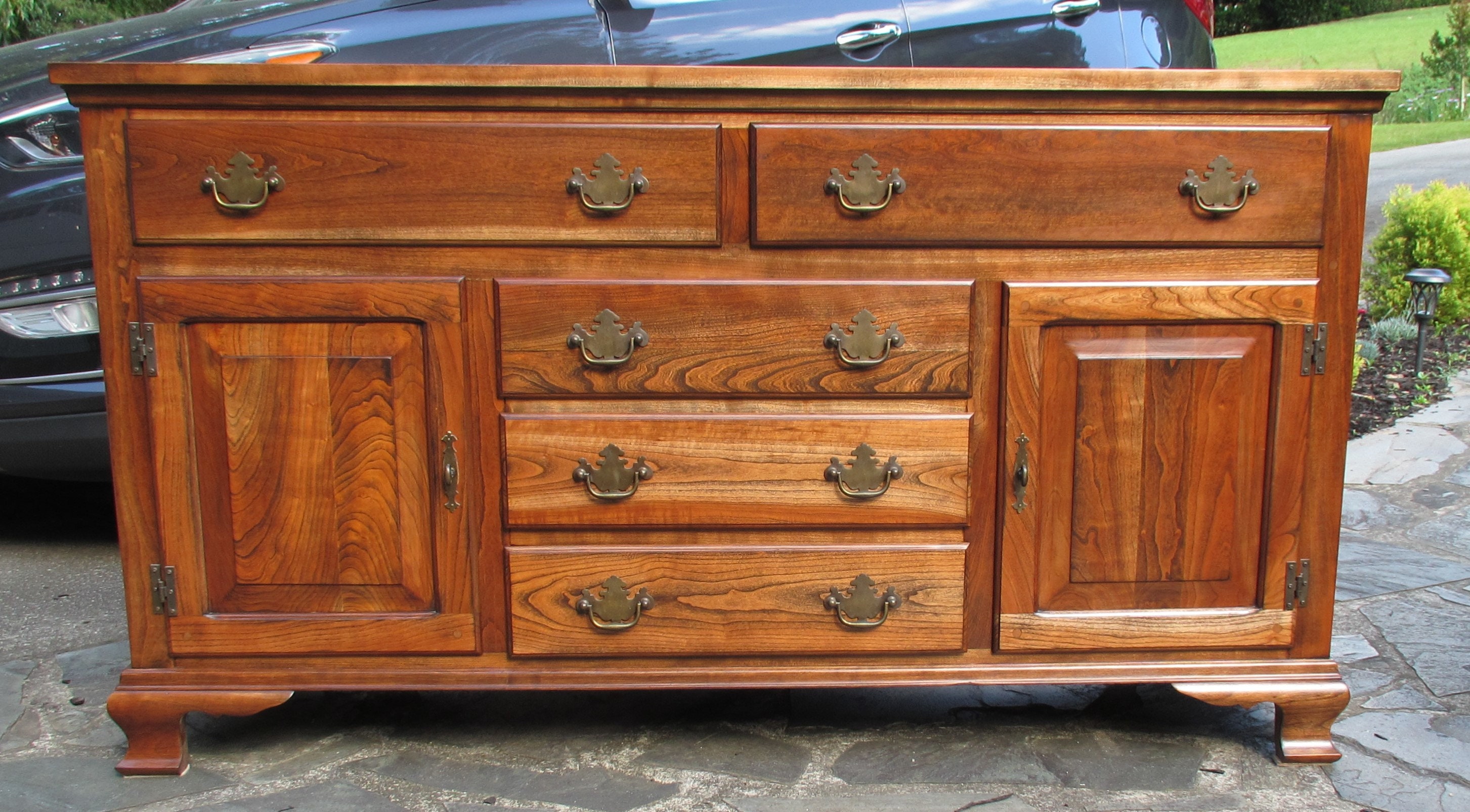 Vintage Traditional HARDEN Solid Cherry Buffet Sideboard Console Table ...