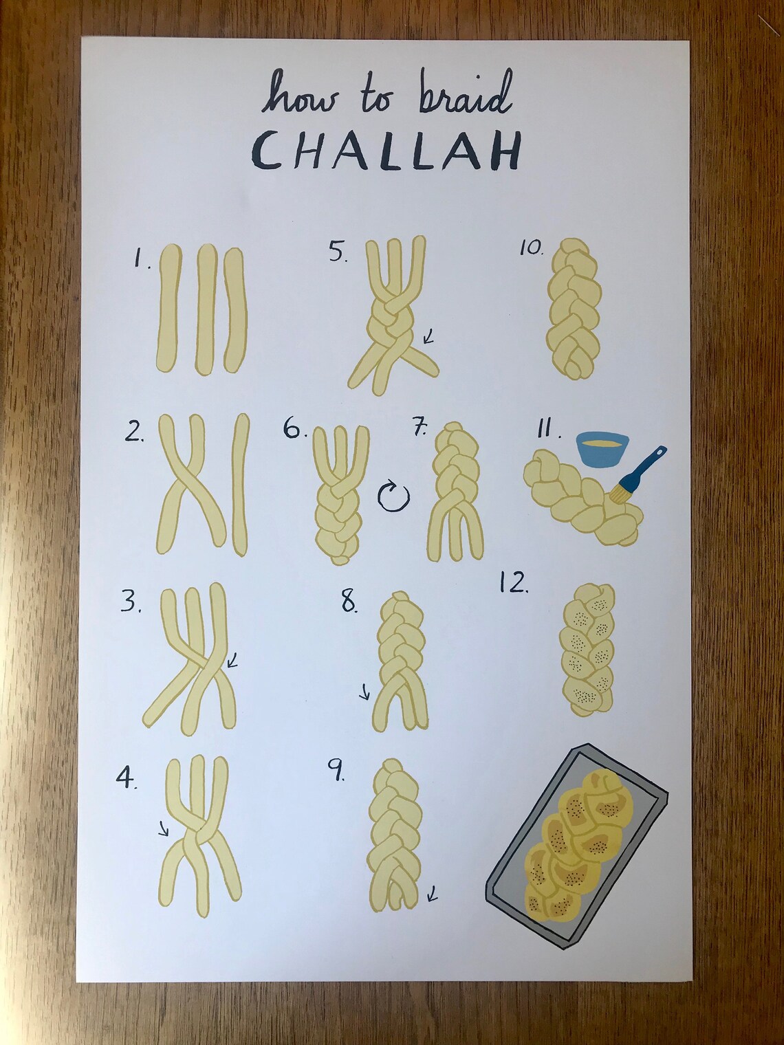 Challah Print | Etsy