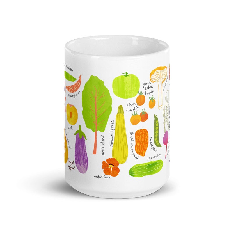Fruits and Vegetables Ceramic Mug - Etsy