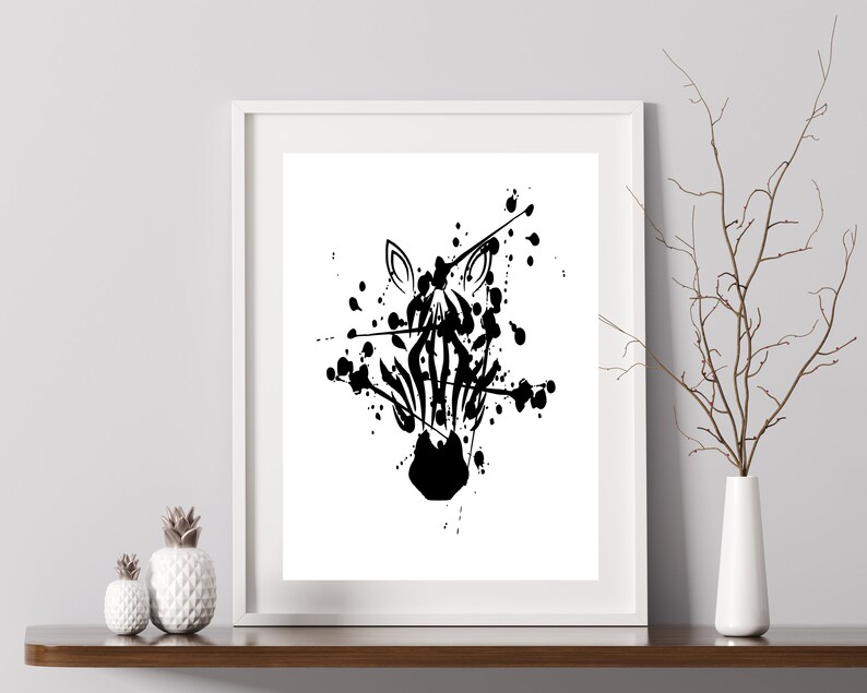 Abstract Zebra Print, Zebra Wall Art, African Art, Animal Art Print ...