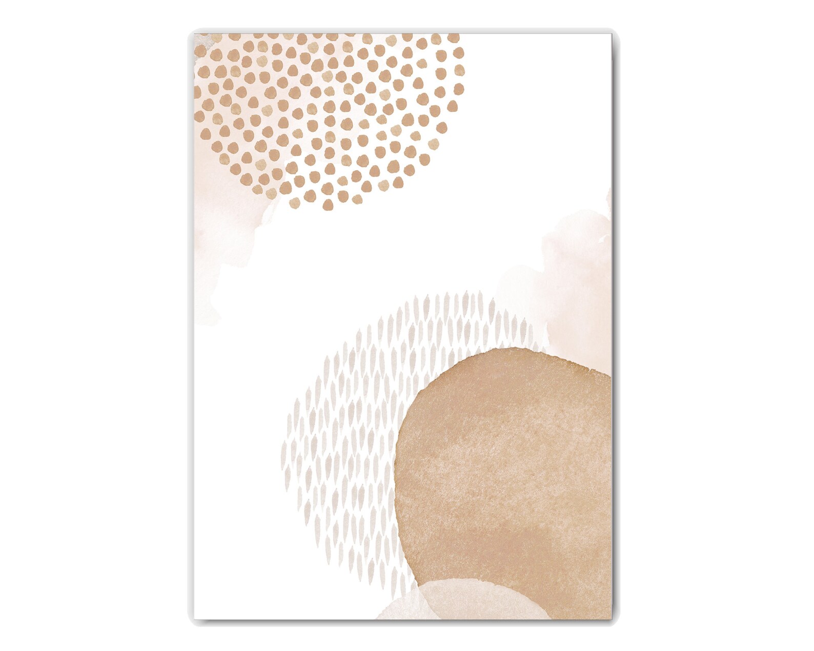 Beige Abstract Shapes Art Print Set, Neutral Minimalist Wall Art Set ...