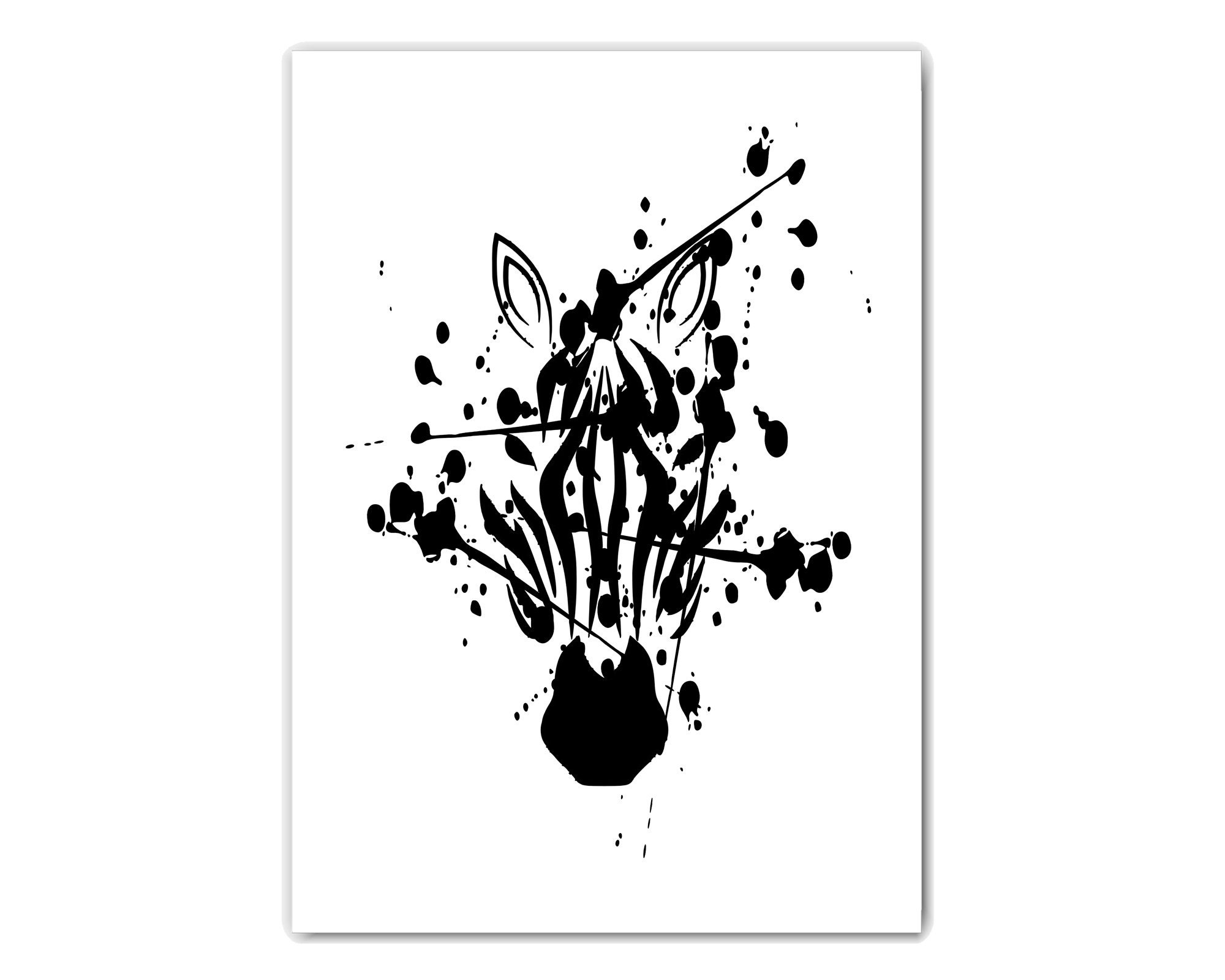 Abstract Zebra Print Zebra Wall Art African Art Animal Art - Etsy