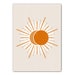 Orange Boho Sun Print, Abstract Sun Print, Burnt Orange and Beige Wall ...