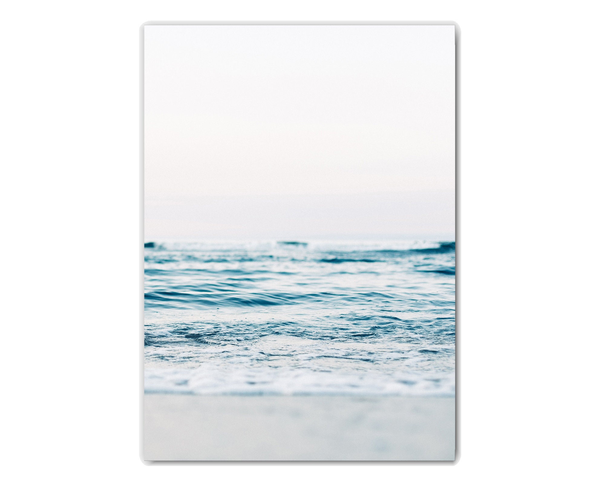 Set of 2 Minimalist Beach Art Prints, Ocean Art Print Set, Seascape ...