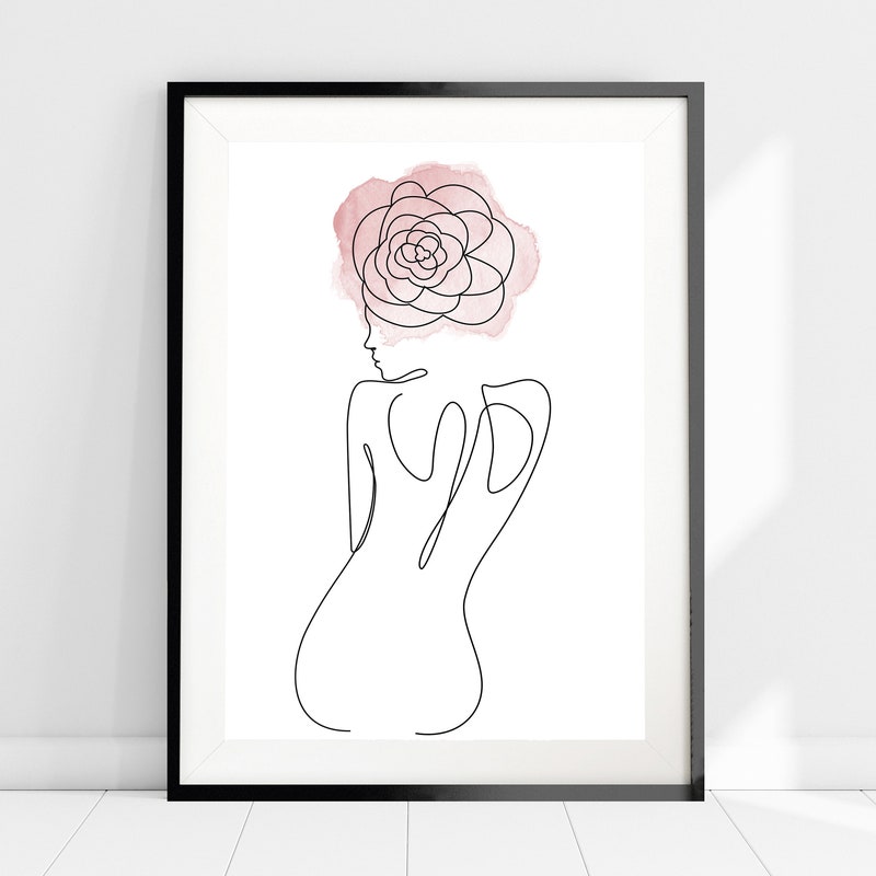 Female Body Line Art - Etsy