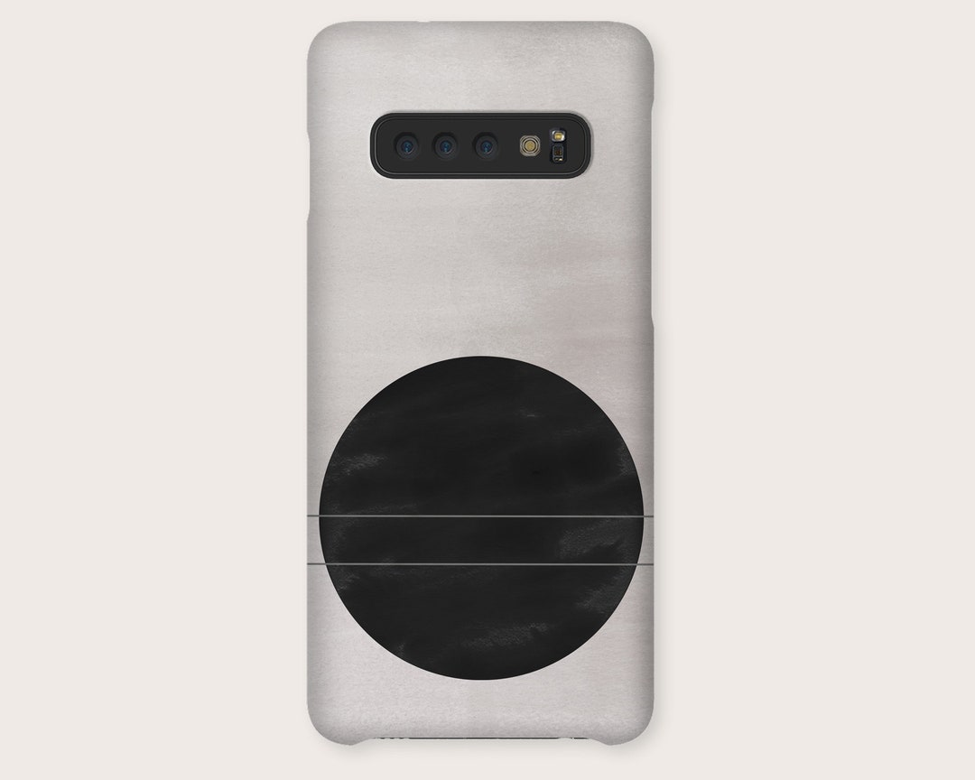Black Circle Grey Phone Case for Apple iPhone Samsung - Etsy